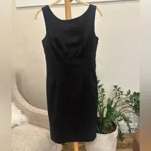 kate spade | Dresses | Kate Spade New York Black Bow Back Sheath Dress ...